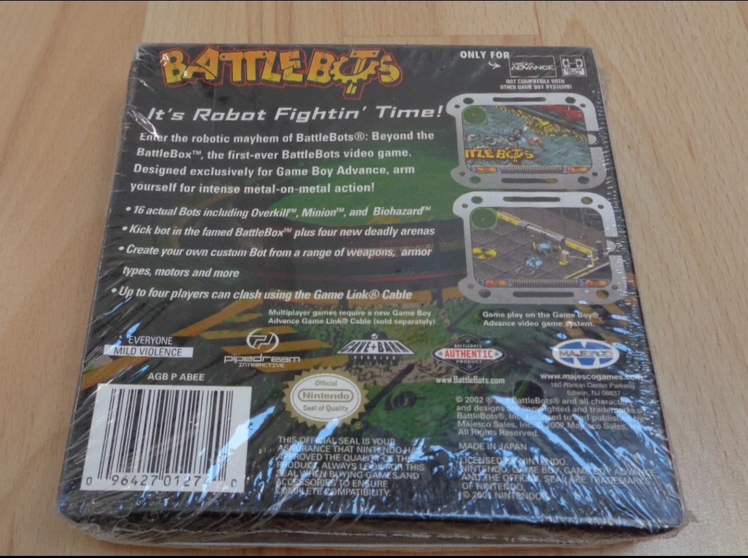 Jeu Nintendo Game Boy Advance Battlebots Neuf - Au Pays des Enfants
